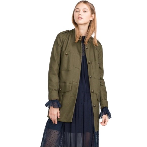 Zara | Jackets & Coats | Zara Womens Military Jacket | Poshmark